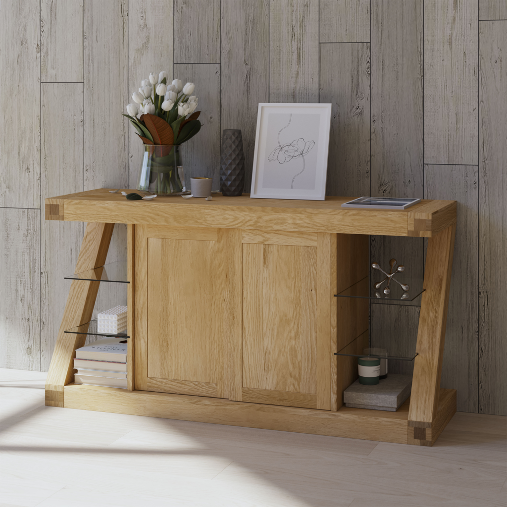 Z Large Sideboard 100% Solid Oak – Superior Furniture Store